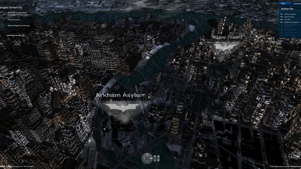 Visão | Nokia lança mapa de Gotham City, a cidade do Batman