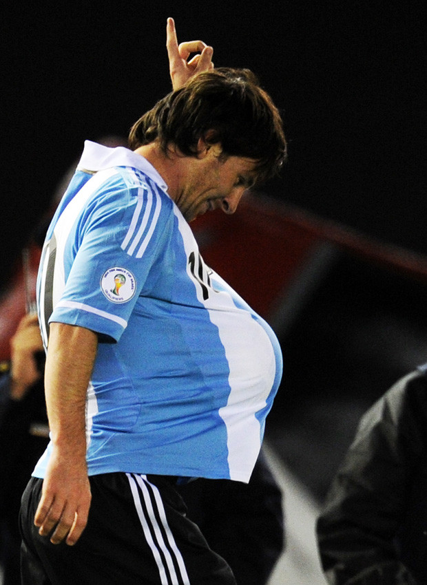 Caras | Messi confirma em campo vai ser pai pela primeira vez